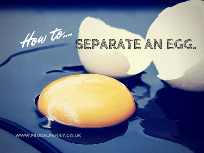 How to separate an egg - the easy no-mess way.... | The Diary of a ...