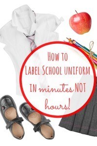 How to label school uniform in minutes NOT hours.... | The Diary of a ...