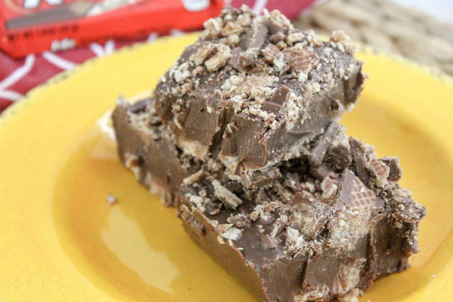 Amazing 3 ingredient Kit Kat Fudge... | The Diary of a Frugal Family