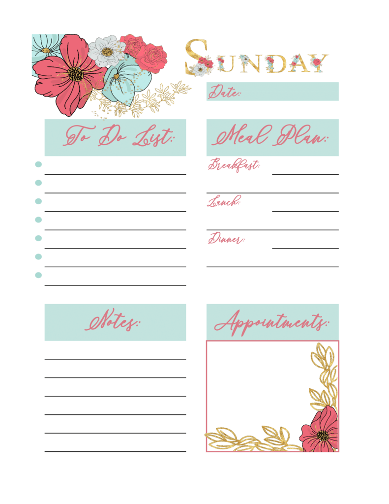 How to Organise Your Week with this FREE printable weekly planner ...
