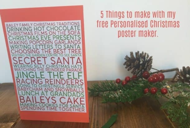 5 things to make with my free Christmas poster maker.... | The Diary of ...