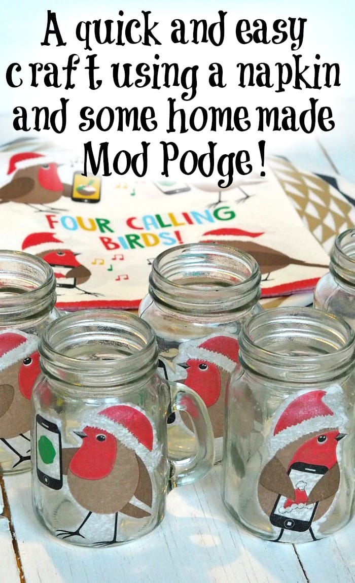 2 ingredient homemade mod podge (and a quick idea to make cute ...