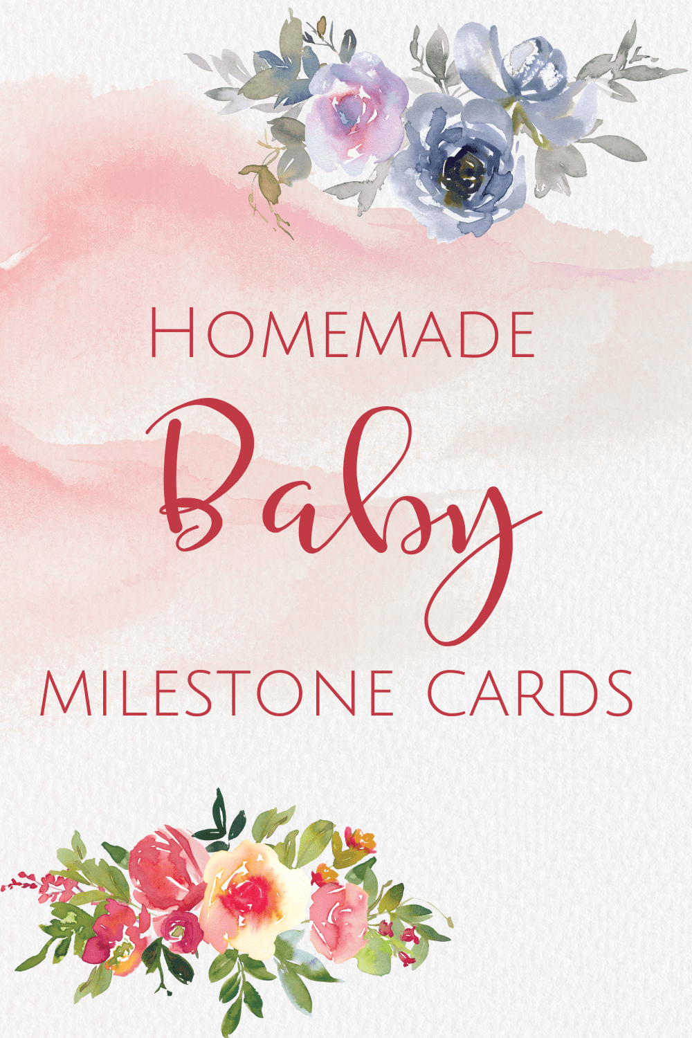 Homemade Baby Milestone Cards | The Diary of a Frugal Family