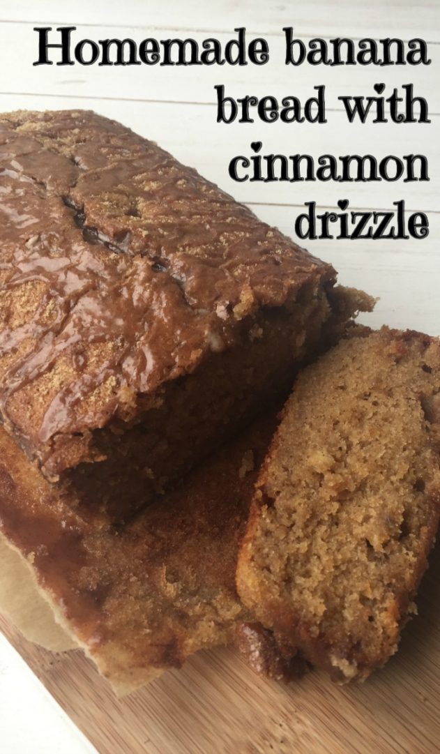 Homemade banana bread with cinnamon drizzle.... | The Diary of a Frugal ...