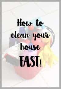 How to clean your house FAST.... | The Diary of a Frugal Family