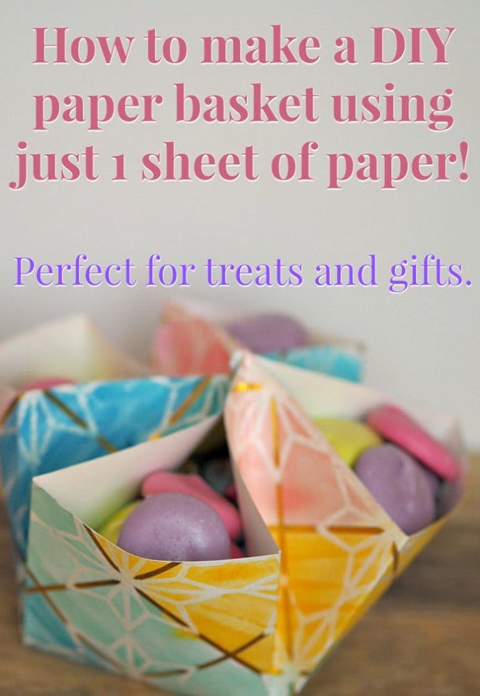 Easy DIY Paper Basket to fill with treats.... | The Diary of a Frugal ...