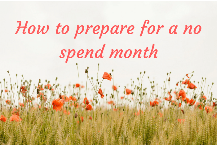How to prepare for a No Spend Month.... | The Diary of a Frugal Family