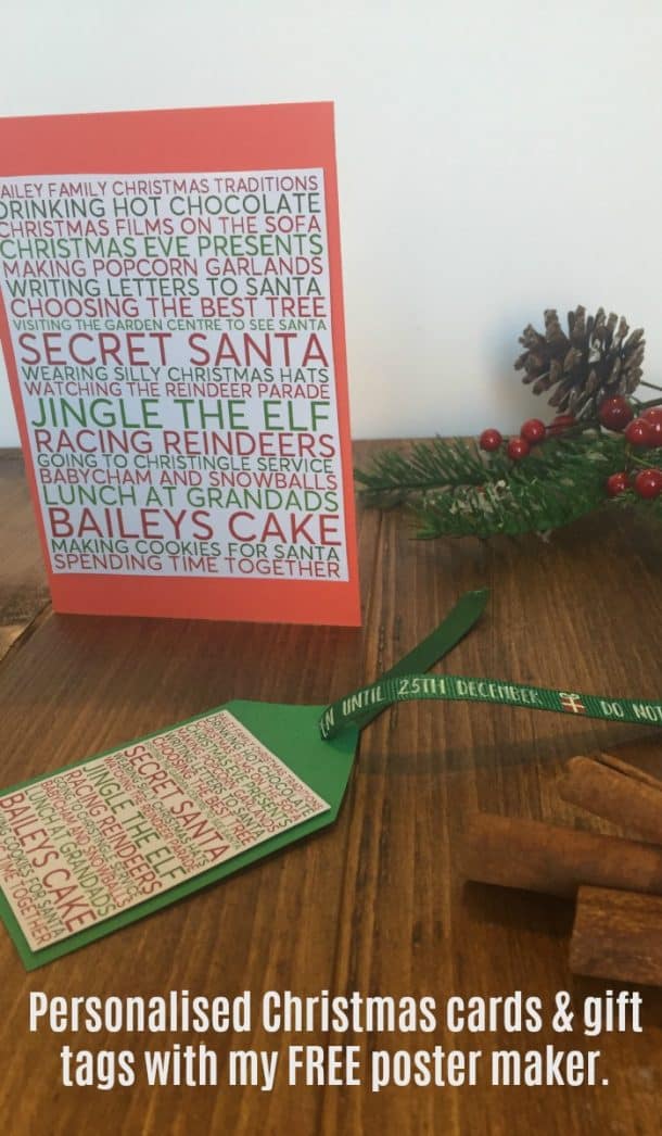 5 things to make with my free Christmas poster maker.... | The Diary of ...