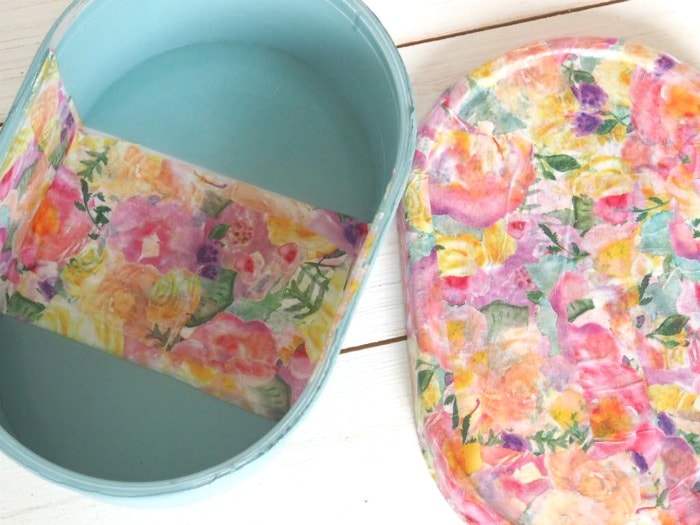 How to upcycle an empty ice cream carton into a pretty gift or storage ...