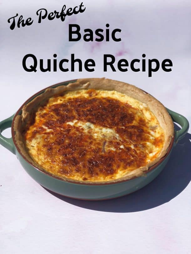 Basic Quiche Recipe - perfect for using up leftovers.... | The Diary of ...