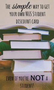 The simple way to get your own NUS card if you're not a student ...